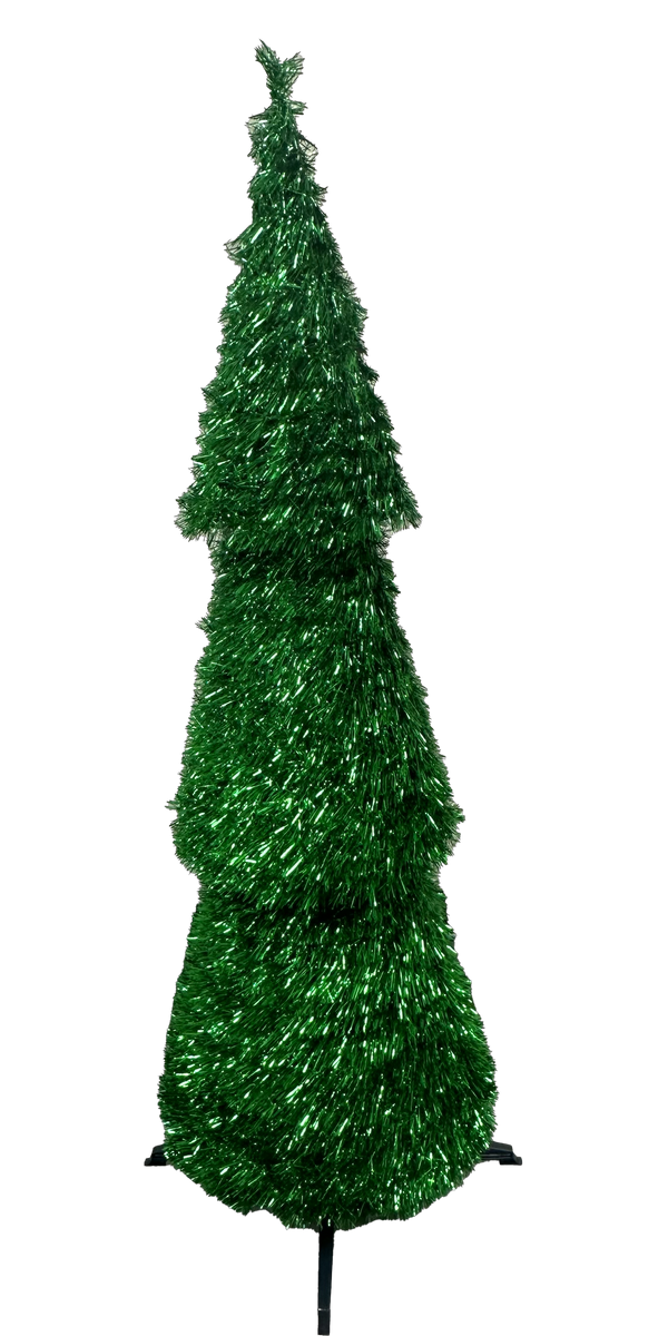4' Tinsel Layer Cone Tree: Green - 86191TR4 – White Bayou Wreaths & Supply